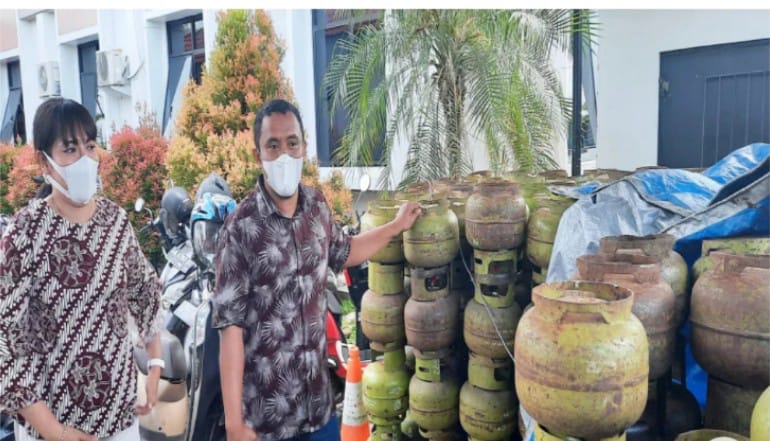 Penjualan Di Atas HET, Polda Kalsel Sita Ratusan Tabung Elpi