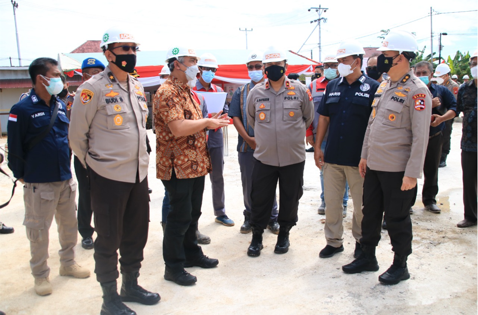 Aslog Kapolri Tinjau Langsung Pembangunan Laboratorium Foren