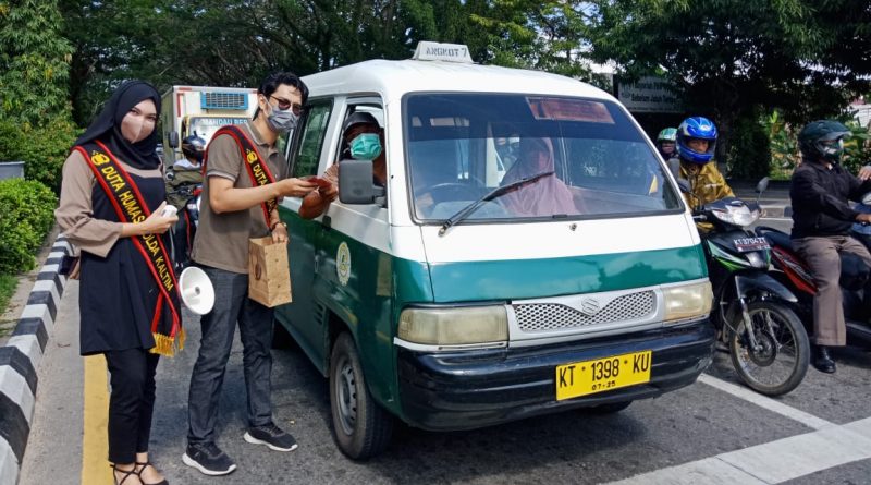 Terapkan Protokol Kesehatan, Duta Humas Polda Kaltim Bagikan