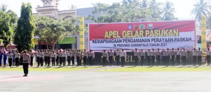 Polda Gorontalo Kerahkan 600 Personel Jelang Perayaan Paskah Polda Gorontalo Kerahkan 600 Personel Jelang Perayaan Paskah