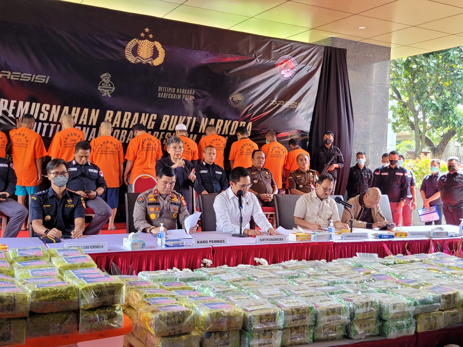 Bareskrim Polri Musnahkan Barang Bukti Sabu Seberat 269,707 Bareskrim Polri Musnahkan Barang Bukti Sabu Seberat 269,707