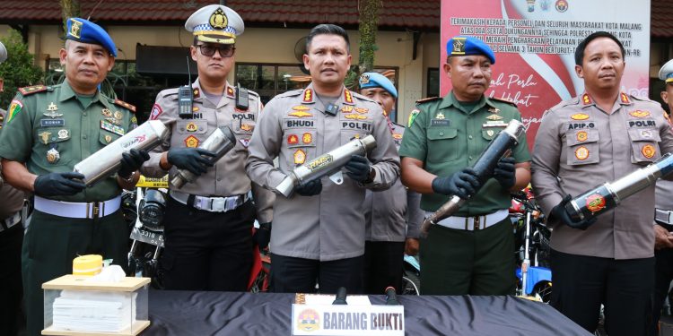 Ratusan Kendaraan Ranmor Balap Liar Terjaring Razia Gabungan