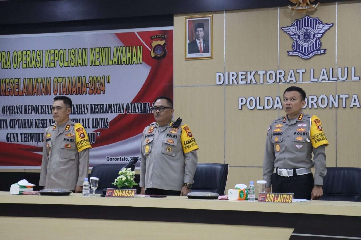 Polda Gorontalo Laksanakan Latihan Pra Operasi Keselamatan O Polda Gorontalo Laksanakan Latihan Pra Operasi Keselamatan O