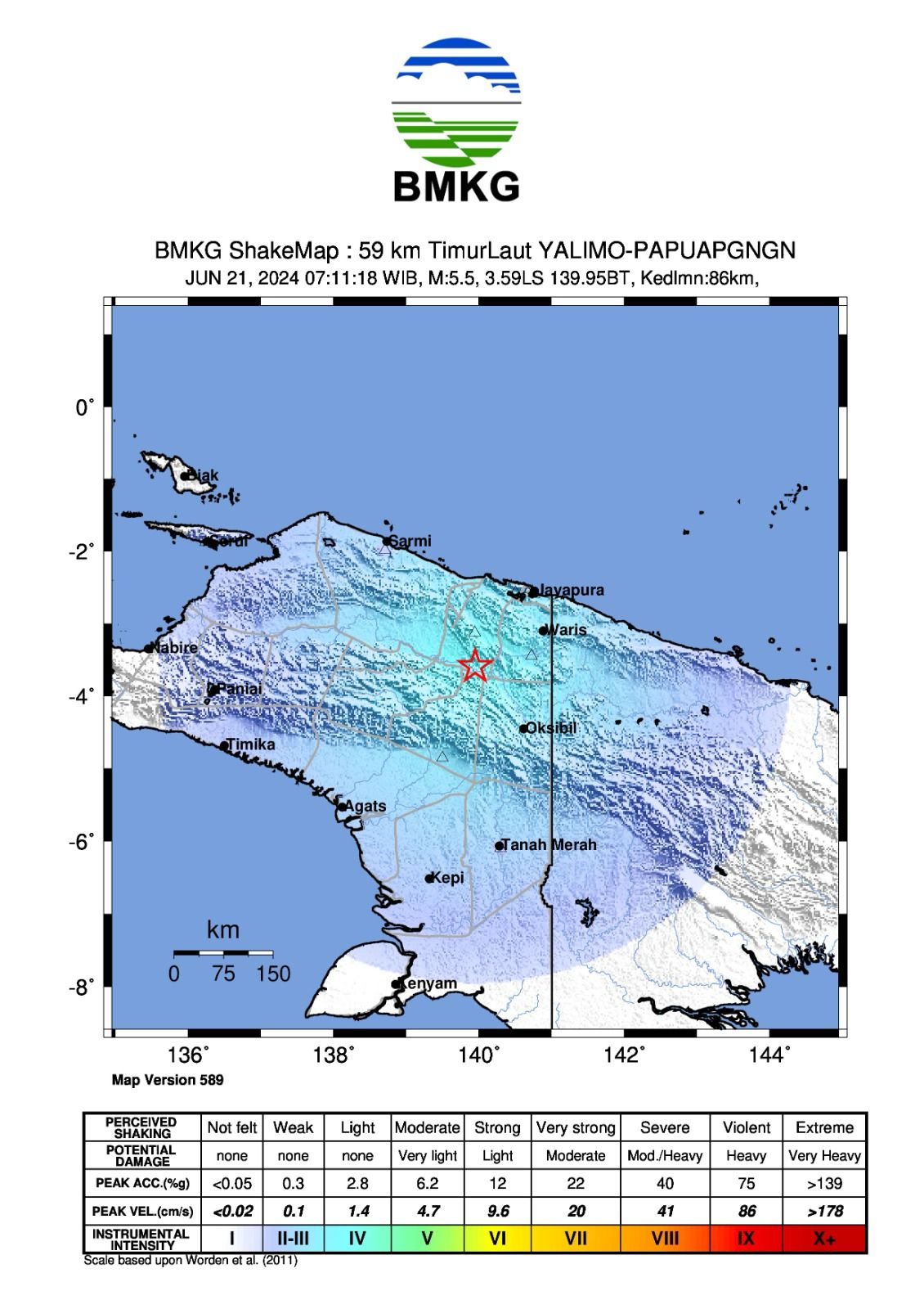 Gempa 5,7 Magnitudo Guncang Jayapura Pagi Ini Gempa 5,7 Magnitudo Guncang Jayapura Pagi Ini