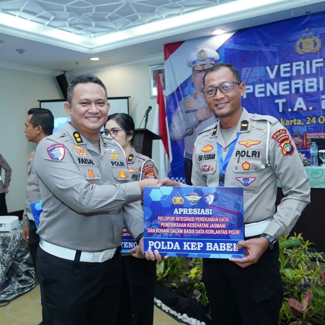 Polda Kep. Babel Raih Meraih Apresiasi Integritas Pelaporan